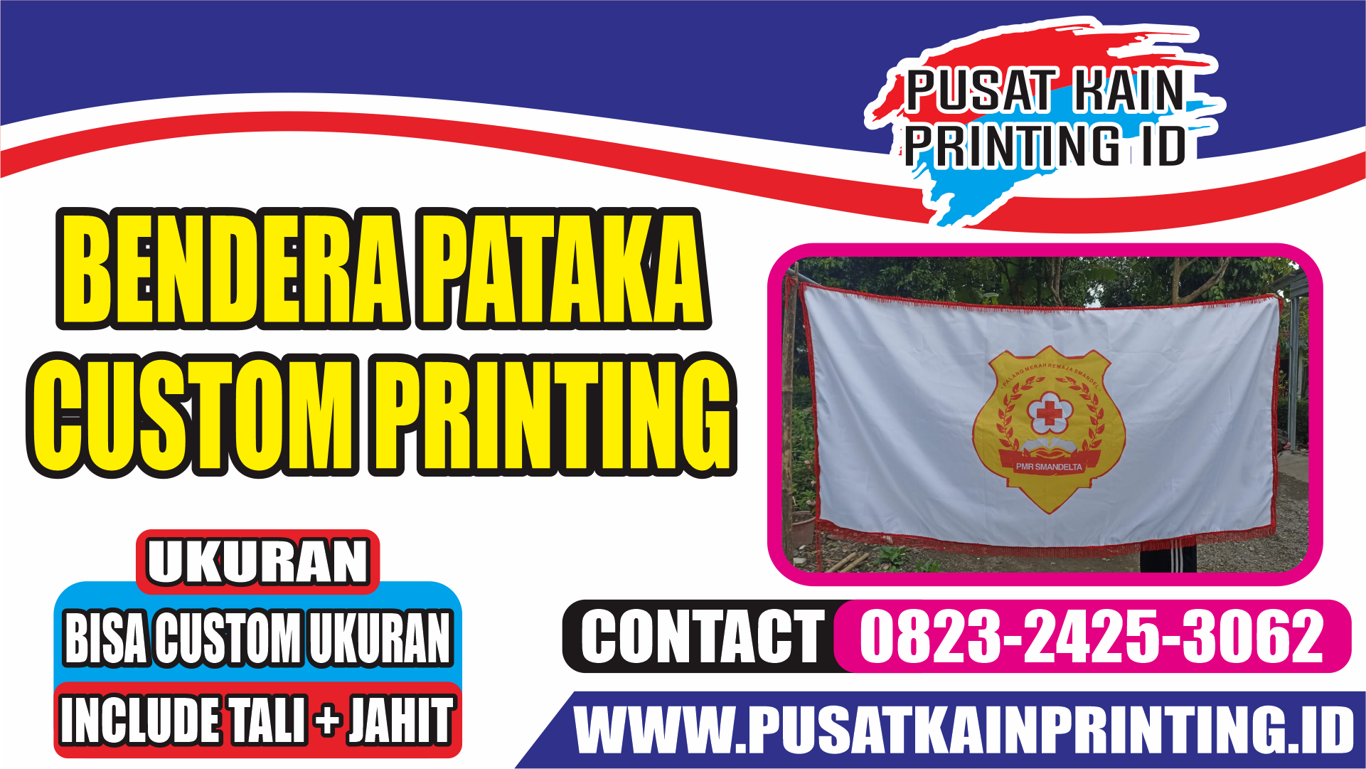 Bendera Pataka Printing, Cetak Cepat Simbol Penting - PUSAT KAIN ...