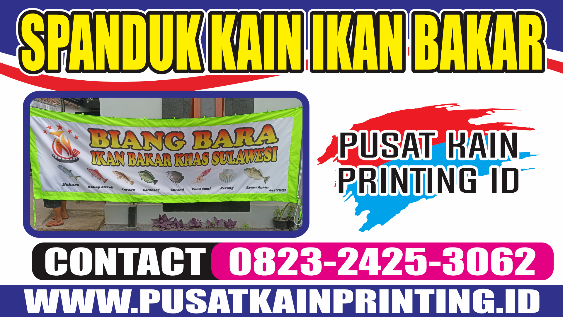 Keunggulan Spanduk Kain Ikan Bakar Murah dan Berkualitas - PUSAT KAIN ...