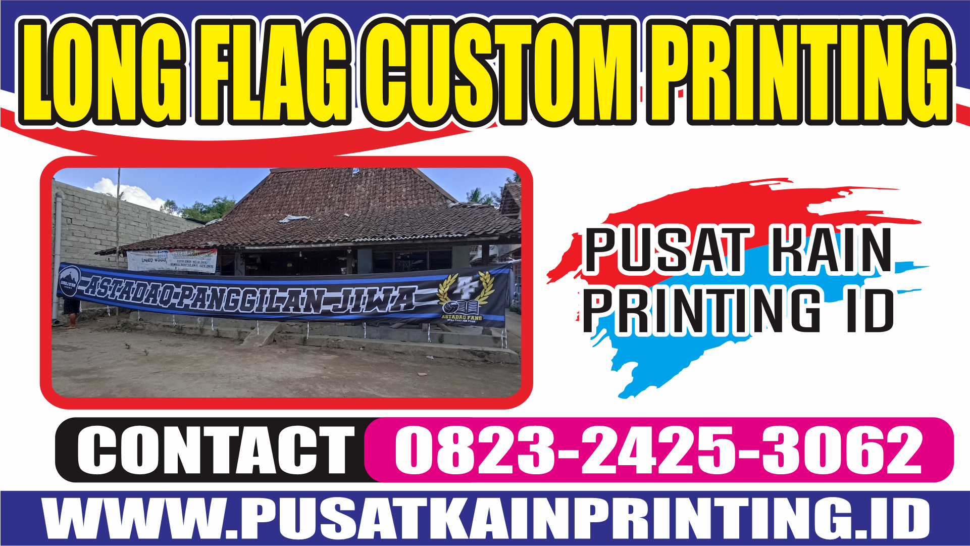 Solusi Tepat Cetak Bendera Custom Long Flag Suporter Ultras - PUSAT ...
