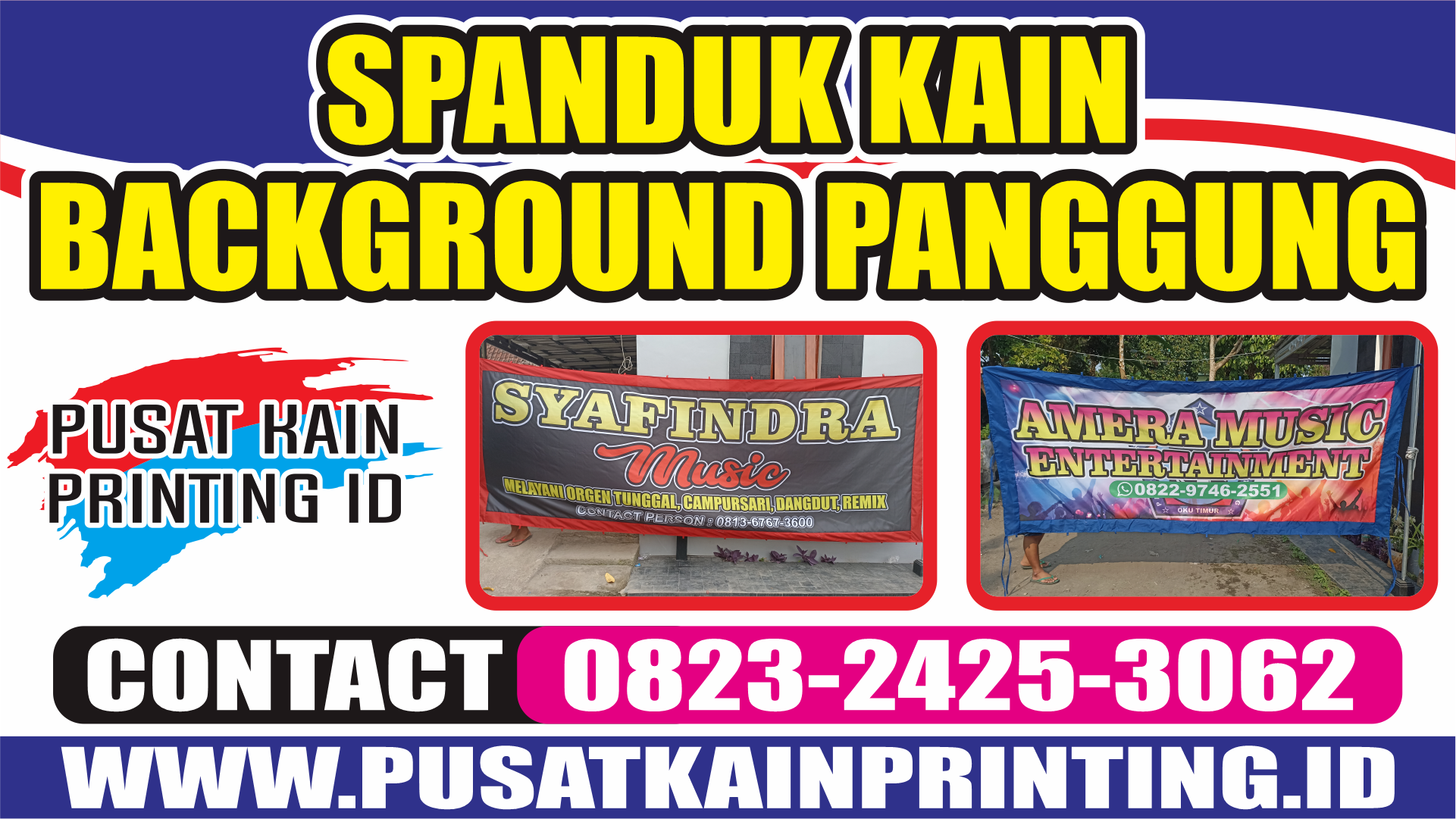 Jasa Pembuatan Spanduk Kain Background Panggung Terpercaya - PUSAT KAIN ...